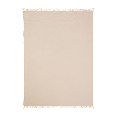 Click here for LR Home Sunty Solid Washable Throw  One Size  Beig... prices