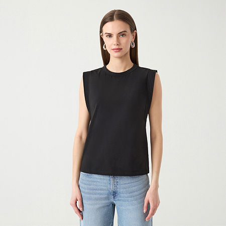 Click here for RM Rebecca Minkoff Womens Round Neck Sleeveless T-... prices