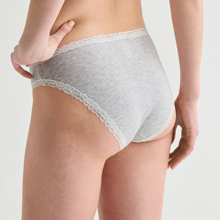 Click here for Arizona Body Cotton with Lace High Leg Bikini  Med... prices