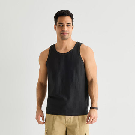 Click here for mutual weave Mens Round Neck Tank Top  Large  Blac... prices