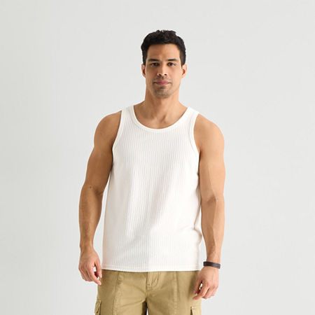 Click here for mutual weave Mens Round Neck Tank Top  Large  Whit... prices