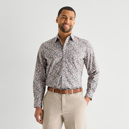 Click here for Stafford Floral Mens Regular Fit Button-Down Shirt... prices