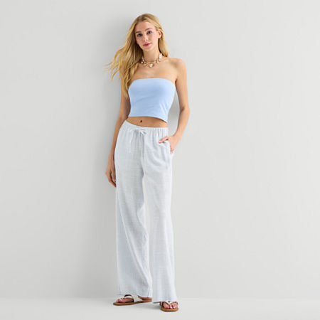 Click here for Arizona Womens Juniors Bootcut Low Rise Drawstring... prices