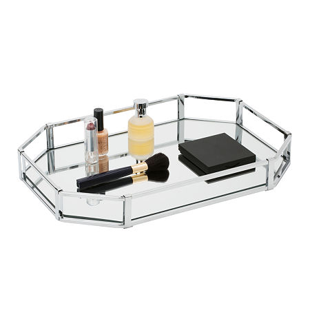 Click here for Kennedy International Vanity Trays  One Size  Silv... prices