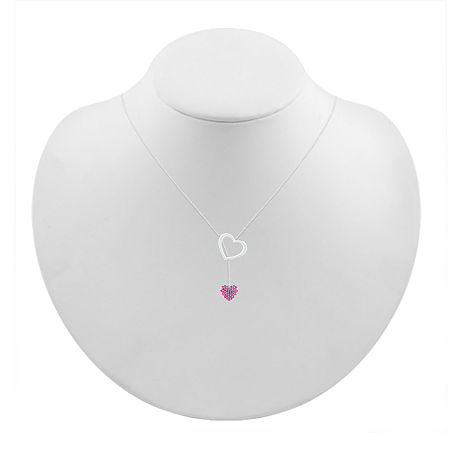 Click here for Womens Lab Created Pink Sapphire Sterling Silver H... prices