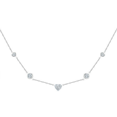 Click here for Womens Diamond Accent Lab Created White Sapphire S... prices