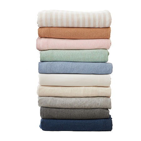 Click here for Linery Heathered Jersey Sheet Set  One Size  Pink prices