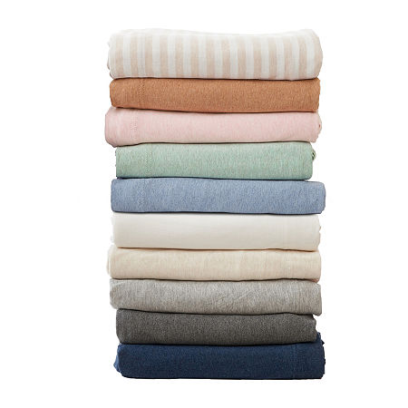 Click here for Linery Heathered Jersey Sheet Set  One Size  White prices