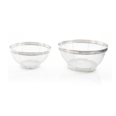Martha Stewart 2-pc. Net Strainer Set, Color: St Steel - JCPenney