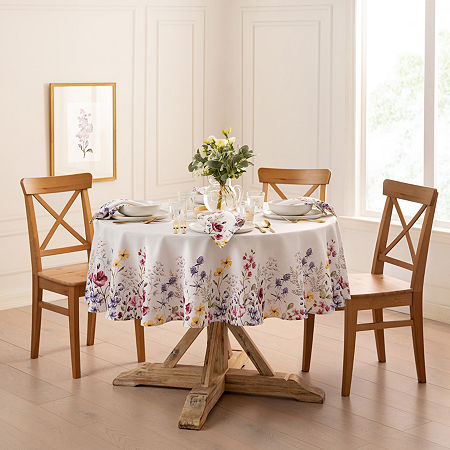 Click here for Poppy Wildflower Border Round Tablecloth 70 Round... prices