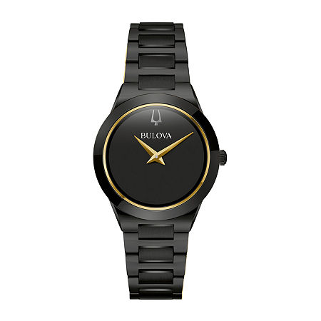Click here for Bulova Womens Modern Millennia Black-Tone Stainles... prices