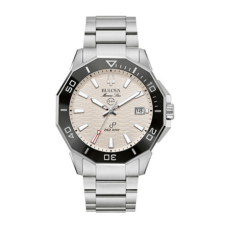 Click here for Bulova Mens Marine Star Stainless Steel Bracelet W... prices