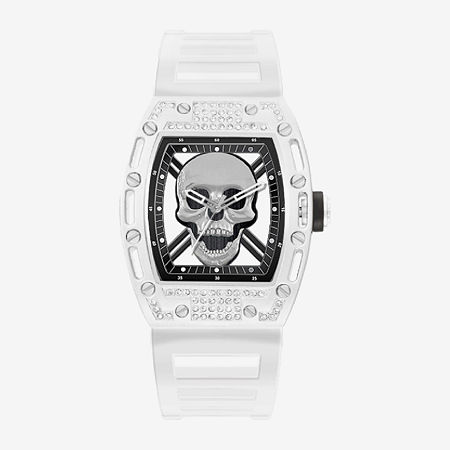 Click here for Ed Hardy Mens Matte White Plastic Strap Watch 42mm... prices