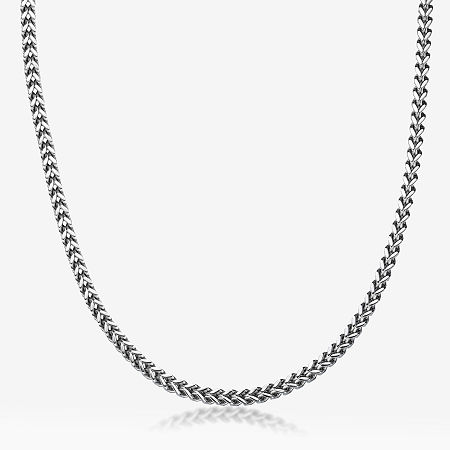 Click here for Mens Stainless Steel IP Foxtail Chain  One Size  W... prices