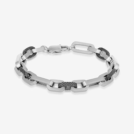 Click here for Mens Stainless Steel 9 Inch Solid Link Chain Brace... prices