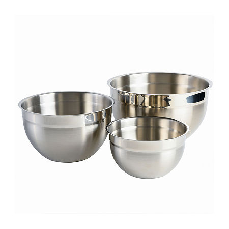 Click here for Babish 3 Piece Stainless Steel Mixing Bowl Set - S... prices