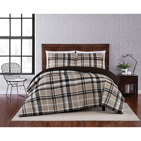 Click here for Truly Soft Paulette Plaid Midweight Comforter Set... prices