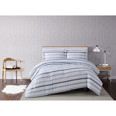 Click here for Truly Soft Waffle Stripe Midweight Comforter Set... prices