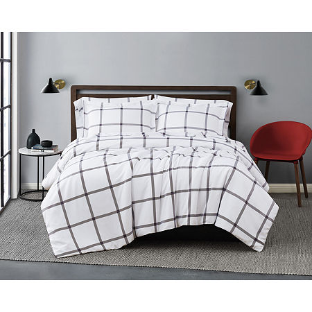 Click here for Truly Soft Printed Windowpane Midweight Comforter... prices