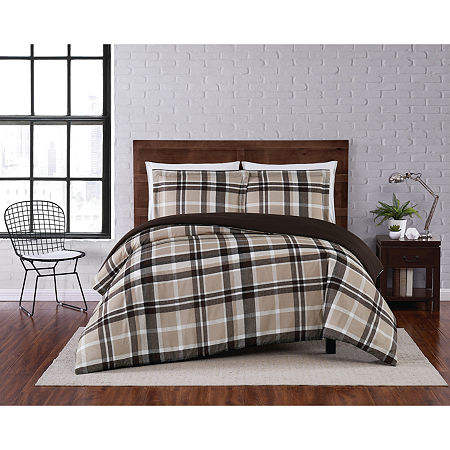 Click here for Truly Soft Paulette Plaid Duvet Cover Set  One Siz... prices