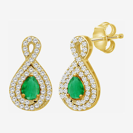 Click here for Womens Pear-cut Gemstone & 1/4 CT. T.W. Natural Di... prices