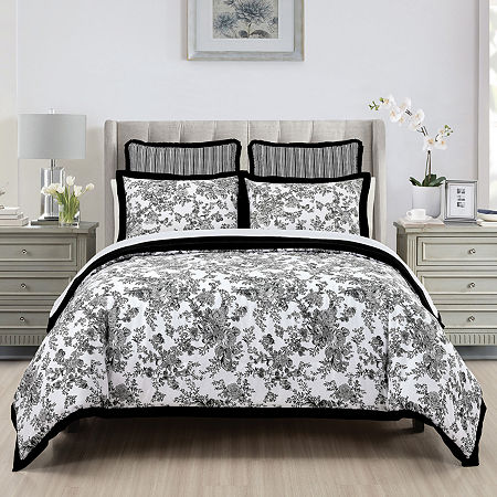 Laurel Manor Toile Garden Comforter Set  One Size  Multiple Colors