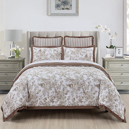 Click here for Laurel Manor Toile Garden Comforter Set  One Size... prices