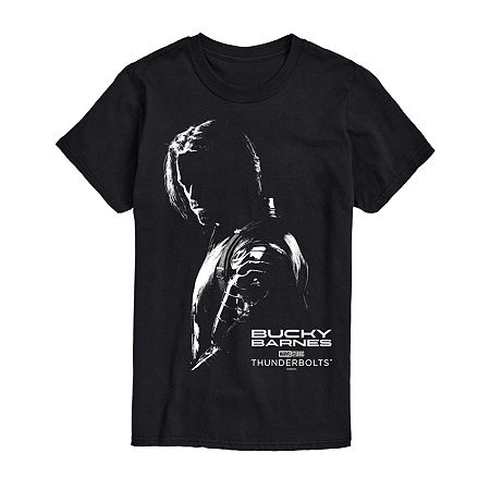 Airwaves Mens Marvel Thunderbolts Bucky Barnes Short Sleeve T-Shirt - Black