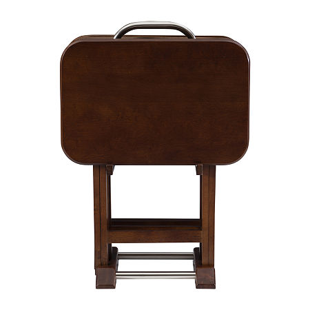 Click here for Lacarpe 4-pc. TV Tray Table with Stand  One Size... prices