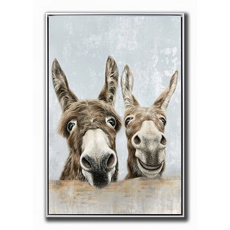 Click here for Streamline Art The Donkeys Framed Canvas Art  One... prices