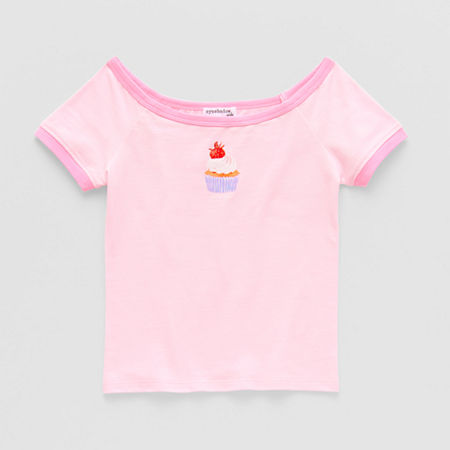 Click here for Eyeshadow Big Kid Girls Scoop Neck Short Sleeve Re... prices