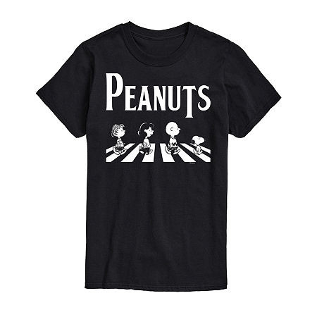 Click here for Mens Crew Neck Short Sleeve Regular Fit Peanuts Bi... prices