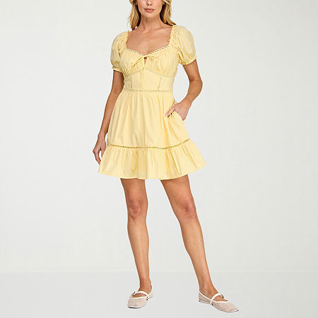 Click here for Trixxi Womens Juniors Fit + Flare Dress  Medium  Y... prices