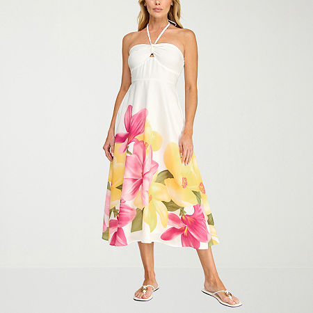 Click here for Trixxi Womens Juniors Sleeveless Floral A-Line Dre... prices