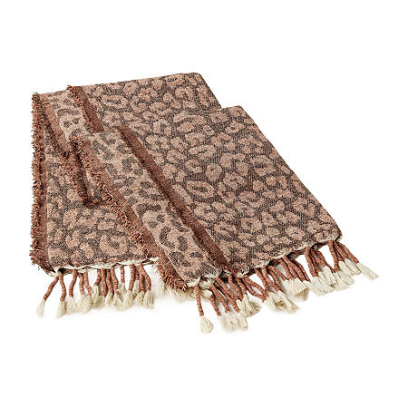Click here for JUNK GYPSY Leopard Woven Blanket With Fringe Throw... prices