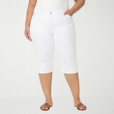 Click here for Gloria Vanderbilt Womens Plus Capri Jean  16w  Whi... prices