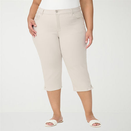 Click here for Gloria Vanderbilt Womens Plus Capri Jean  18w  Bei... prices