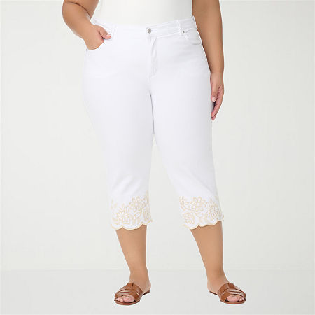 Click here for Gloria Vanderbilt Womens Plus Capri Jean  20w  Whi... prices