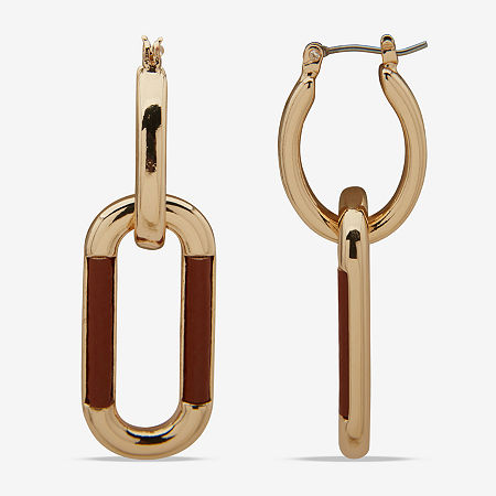 Click here for Worthington Womens 31.4mm Hoop Earrings  One Size... prices