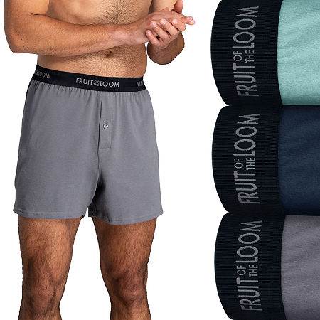 Click here for Fruit of the Loom Breathable Mens 3 Pack Boxers Pi... prices