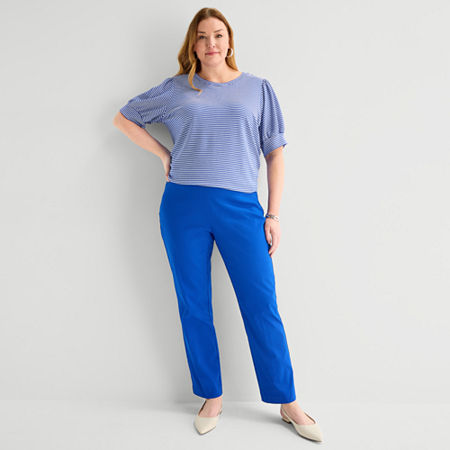 Click here for Liz Claiborne Lisa Womens Pull-On Pant  22w  Blue prices