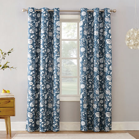 Jorah Thermal Insulated Botanical Print Curtain Collection