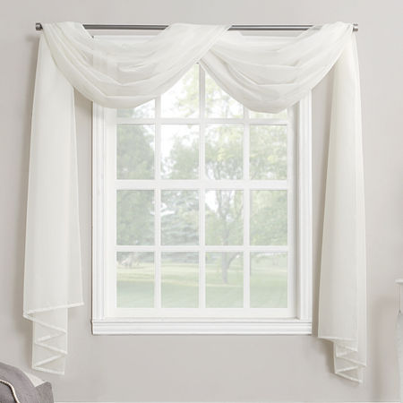 Click here for No. 918 Emily Sheer Voile Window Scarf Valance  On... prices