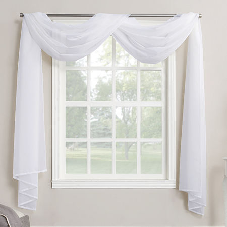 Click here for No. 918 Emily Sheer Voile Window Scarf Valance  On... prices