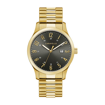 Click here for Caravelle Designed By Bulova Mens Gold Tone Stainl... prices