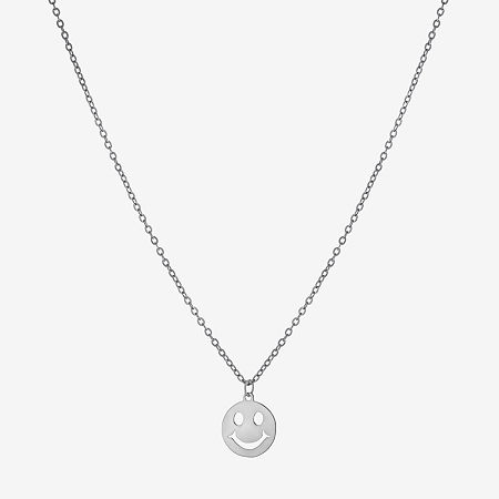Click here for Silver Treasures Smiley Face Womens Sterling Silve... prices