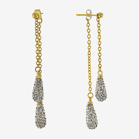 Click here for Sparkle Allure Womens Crystal 14K Gold Over Brass... prices