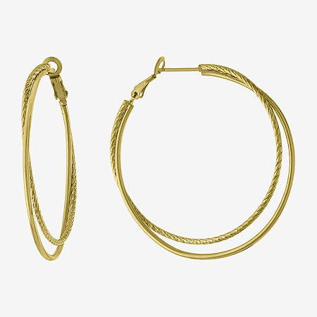 Click here for Silver Reflections Womens 14K Gold Over Brass 52mm... prices