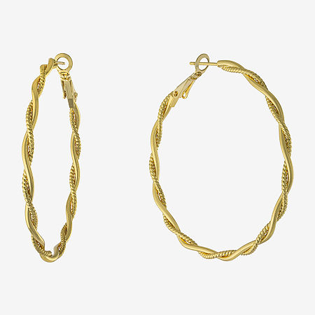 Click here for Silver Reflections Womens 14K Gold Over Brass 55mm... prices