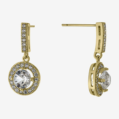 Click here for Sparkle Allure Womens Crystal 14K Gold Over Brass... prices